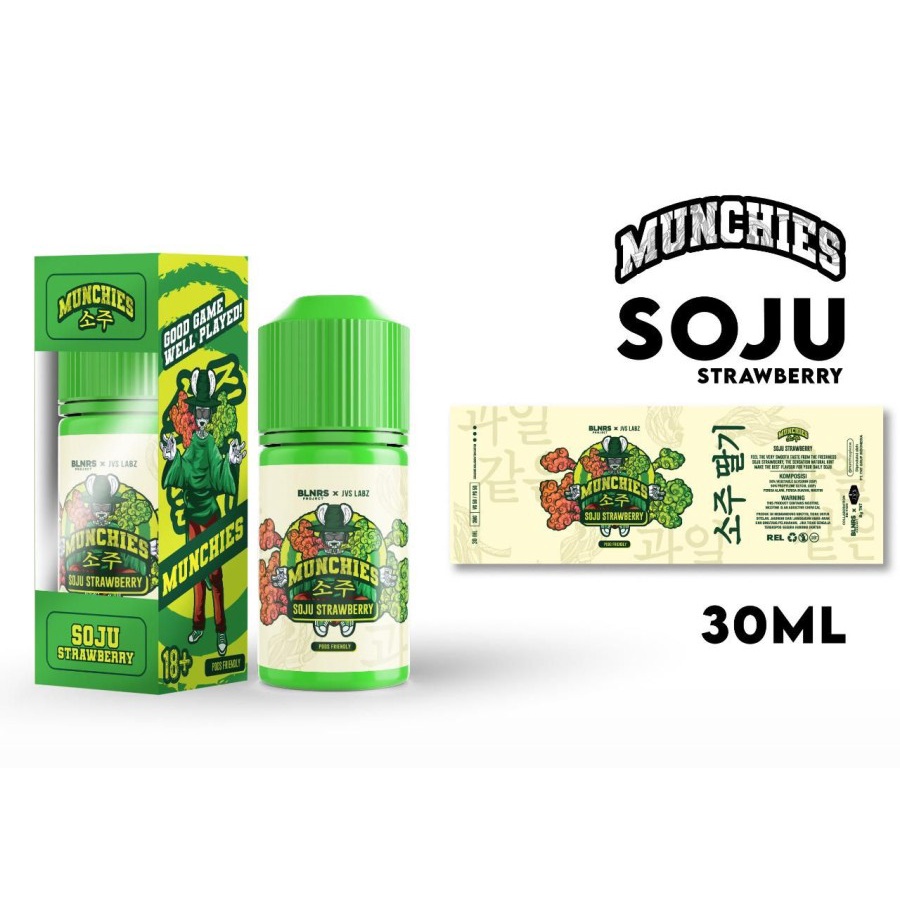 Jual Liquid Munchies V2 Soju Strawberry Pods Friendly 30ML 14Mg by JVS ...