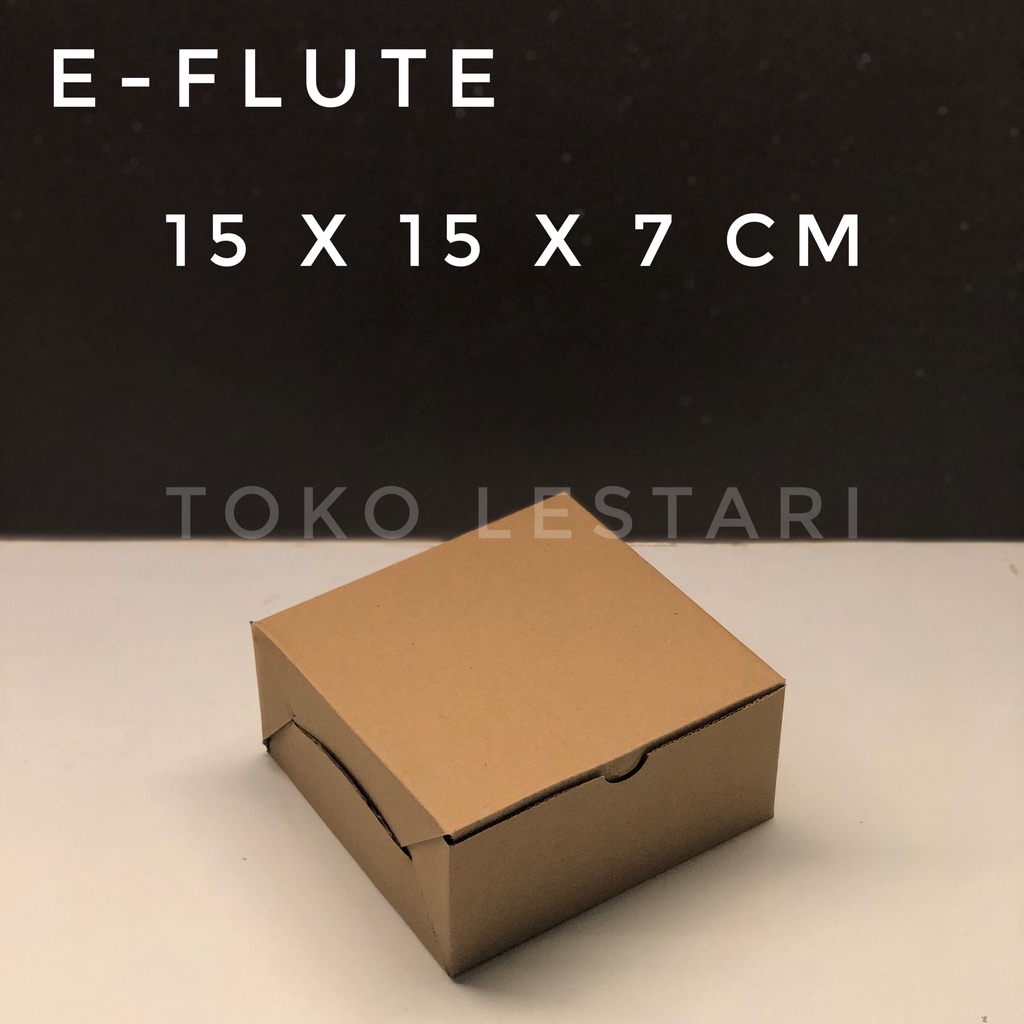 Jual Box Kardus E-Flute Coklat Untuk Packaging Olshop Sovenir Kotak ...