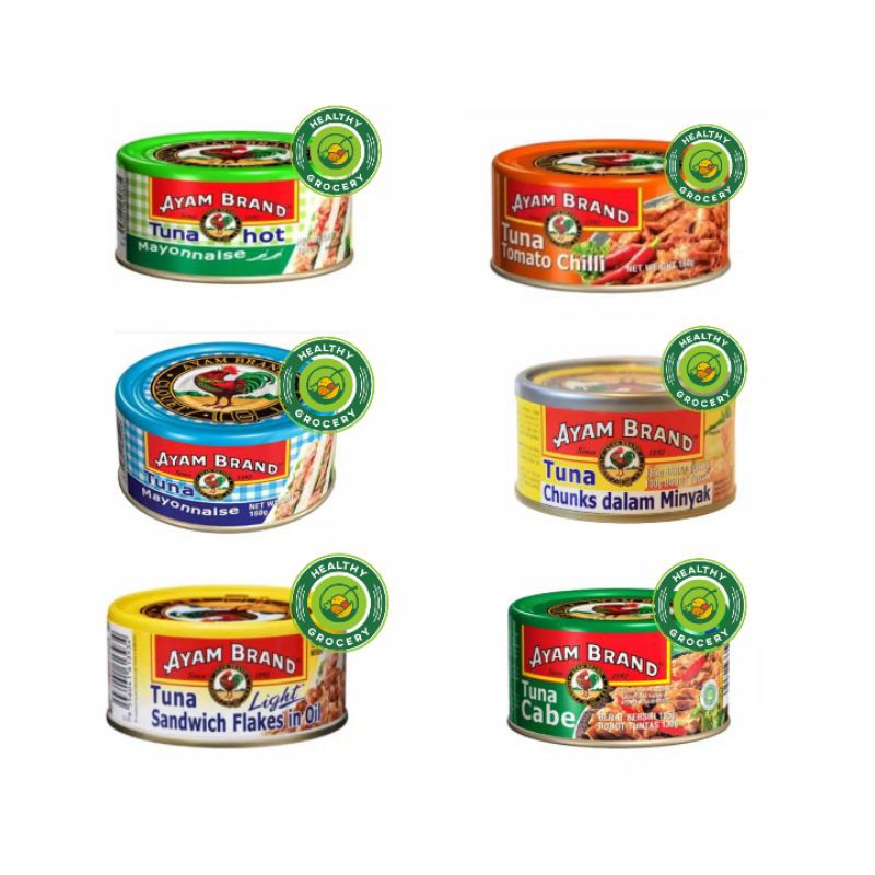 Jual AYAM BRAND Ikan Tuna Kaleng All Varian Chunk in Oil Sandwich Cabe ...