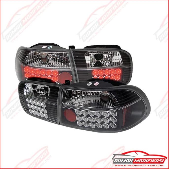 Jual STOP LAMP - HONDA CIVIC GENIO 92-95 - BLACK JDM - LED - SONAR ...