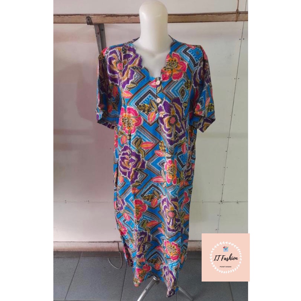 Jual Daster 40 Batik Kencana Ungu Label Biru KUB Motif Batik Leher ...