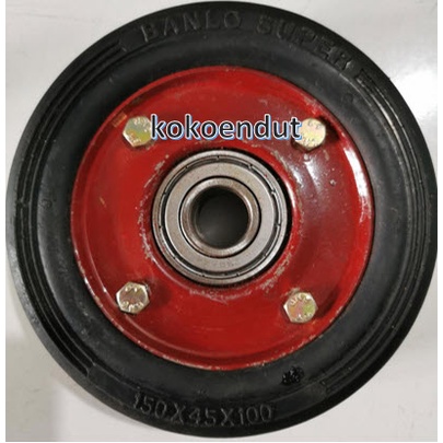 Jual Roda roli banlo 6 inchi double bearing 6204zz | Shopee Indonesia