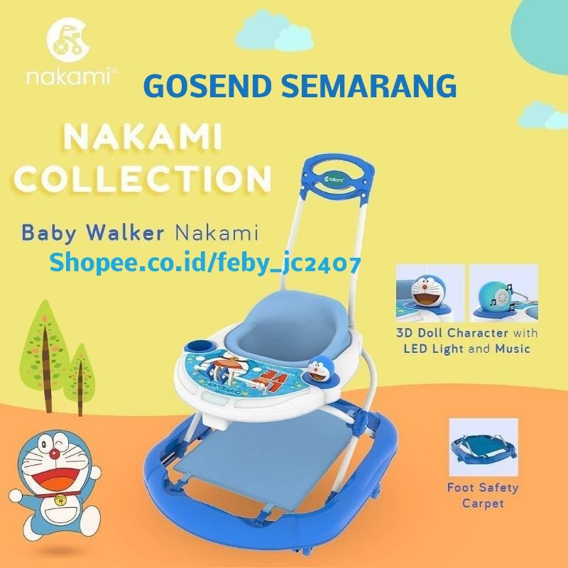 Jual Nakami Baby Walker Apolo Apollo Babywalker 1122 Mickey Mouse Doraemon Hello Kitty Melody ...