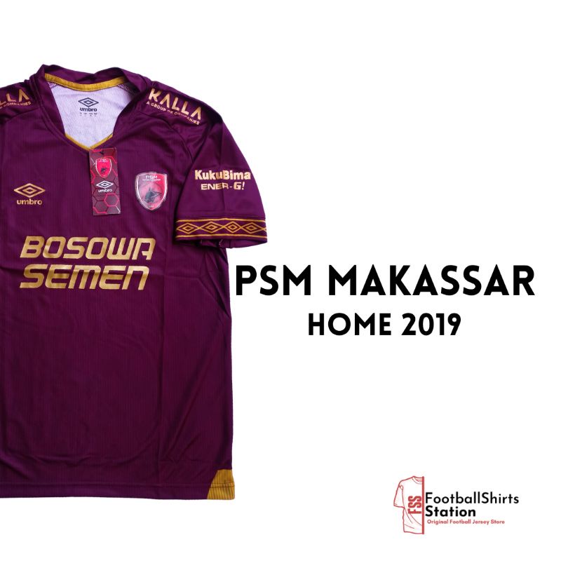 Jual Jersey PSM Makassar Home Fans Version Original Umbro | Shopee ...