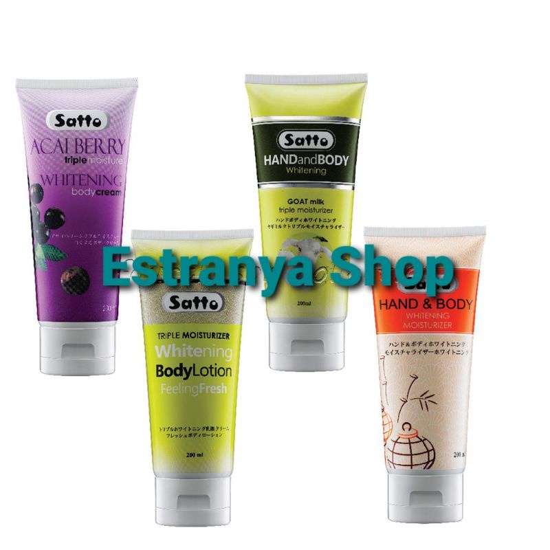 Jual EST ~ SATTO HANDBODY LOTION WHITENING GOAT MILK ACAI MOISTURIZER ...