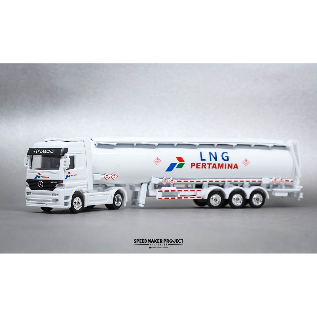 Jual Welly Mercedes Benz Actros Custom Truck Tangki Pertamina LNG ...