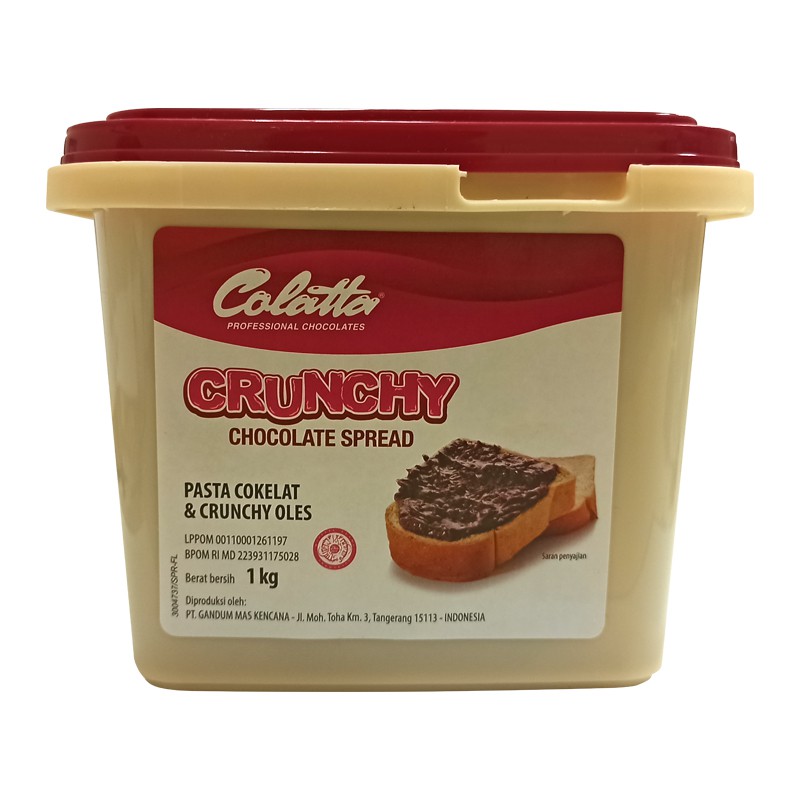 Jual COLATTA Chocolate Spread Crunchy 1 KG Topping Cokelat Crunchy ...