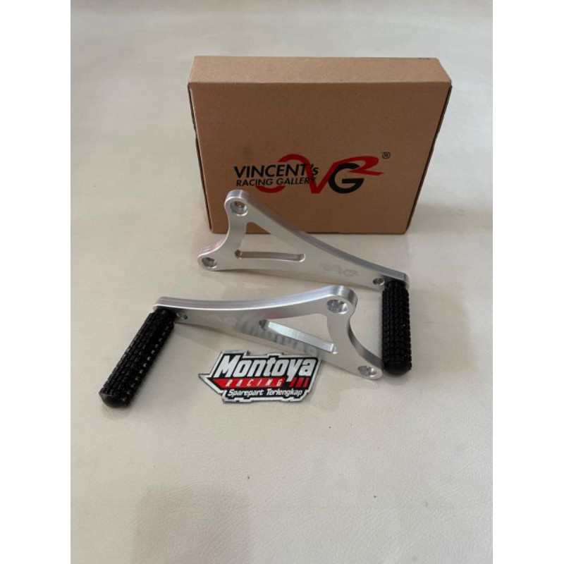 Jual Footstep underbone Mio drag VRG Silver | Shopee Indonesia