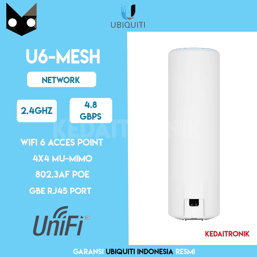 Jual Ubiquiti Unifi 6 Mesh U6Mesh Access Point WiFi 6 Mesh | Shopee ...