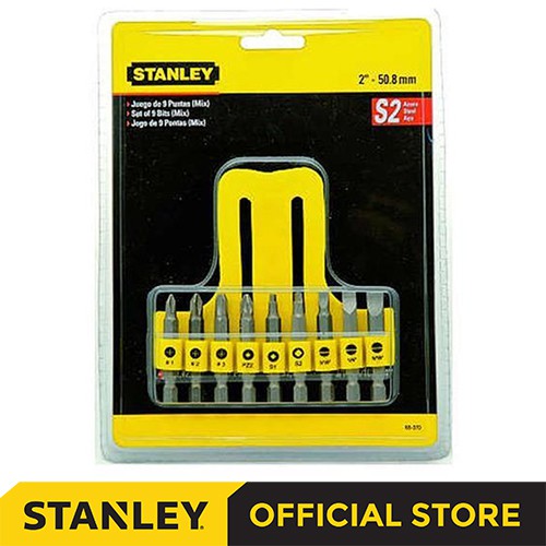 Jual Stanley Screwdriver Bit Set / Mata Obeng Set 9Pcs 68-070-23 ...