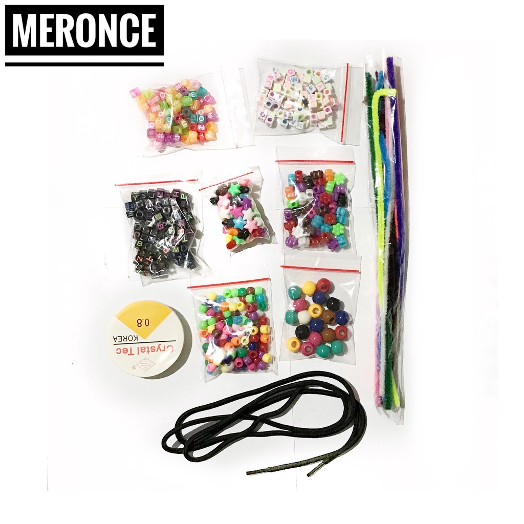 Jual Meronce Manik Mote Manik-manik Kerajinan Prakarya Kalung | Shopee ...