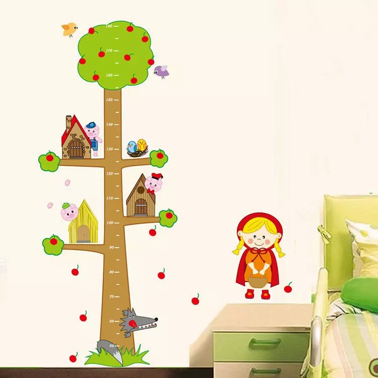 Jual RELIZA WALL STICKER PENGUKUR TINGGI BADAN TINGGI BADAN POHON GROW ...
