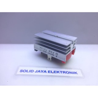 Jual DIODA BRIDGE 75 A 75A 75 AMPER AMPERE PLUS HEATSINK PENDINGIN 75A MURNI 7510 DIODE DIODA ...
