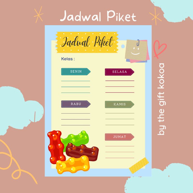 Jual Jadwal Piket / Picket Schedule | Shopee Indonesia