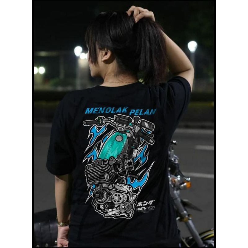 Jual RHCLOTH KAOS / MENOLAK PELAN / HONDA CB GL00 / HITAM SERIES | Shopee Indonesia