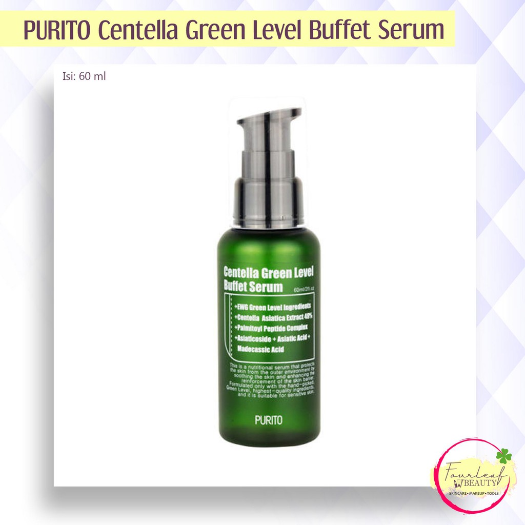 Jual PURITO Centella Green Level Buffet Serum - 60 ml | Shopee Indonesia