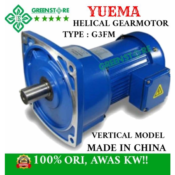 Jual YUEMA GEARBOX G3FM 750 WATT AS 28MM FLAGE MOUNTED HARGA TERJANGKAU ...
