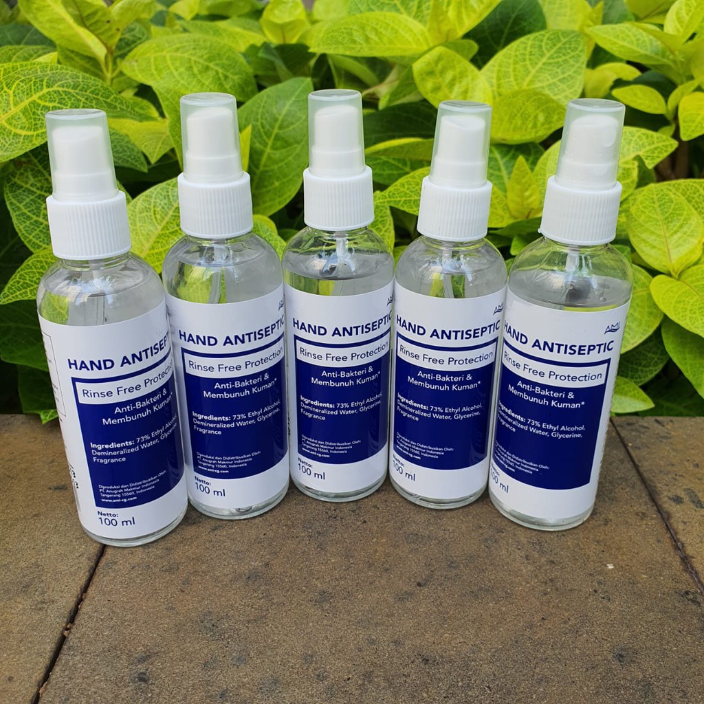Jual Hand Sanitizer Spray 100ml /Hand ANTISEPTIC AMI dgn KEMENKES | Shopee Indonesia