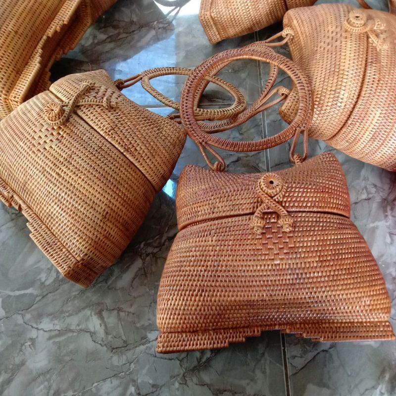 Jual Tas Rotan Bali Tas Gandek Lombok Rattan bags / Rotan bag | Shopee ...