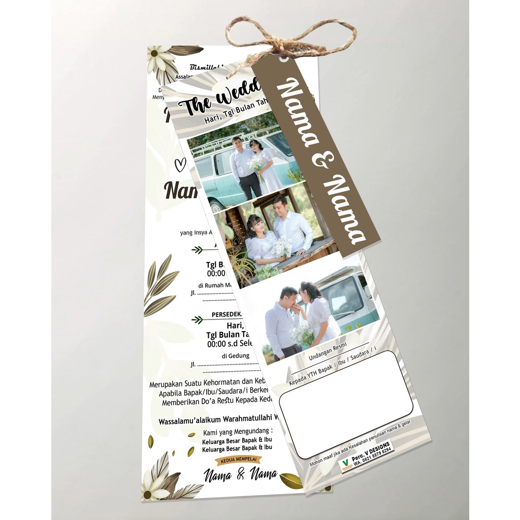 Jual Undangan Pernikahan / undangan kekinian / Undangan Simpel ...