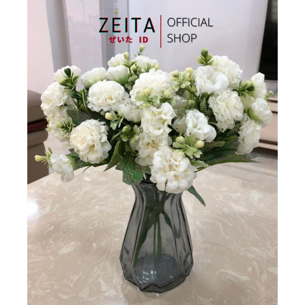 Jual Zeita - 1 Bouquet 10 Kepala Buatan Krisan Bunga Manis Wedding ...