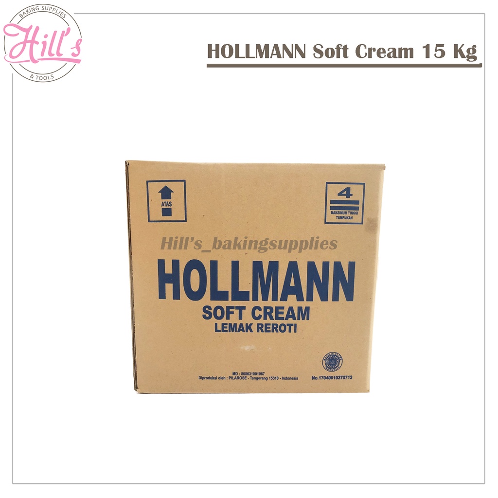 Jual ( KARTON ) SOFT CREAM HOLLMANN 15 kg / HOLMAN HOLLMAN SOFTCREAM ...