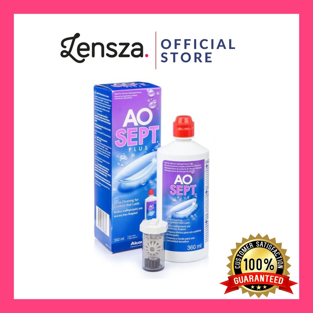 Jual Lensza Cairan Softlens AO Sept 360ml / AO Sept Plus / Cairan Pembersih Soflen by Alcon ...