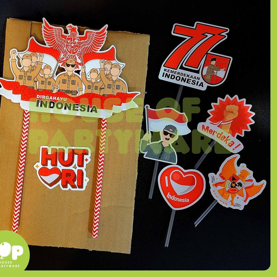Jual Pabrik Resmi Cake / Tumpeng Topper 17 AGUSTUS / Hiasan Kue ...