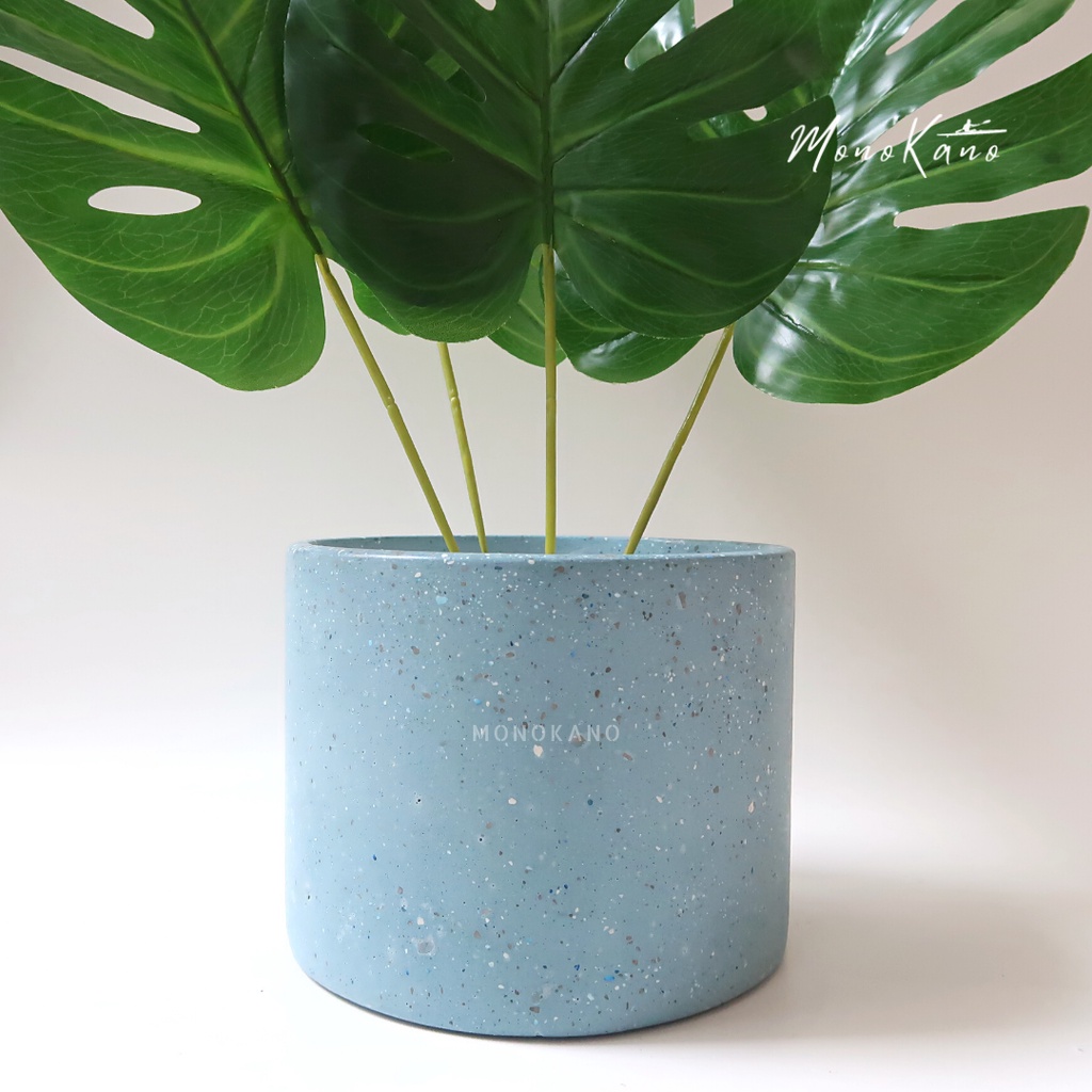 Jual Pot Tanaman Besar D15 Waterproof Terrazzo/Pewter Blue/Dark Sky ...