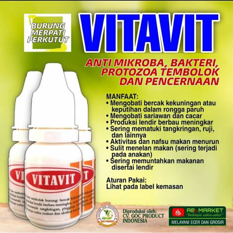 Jual vita vit obat sariawan burung | Shopee Indonesia