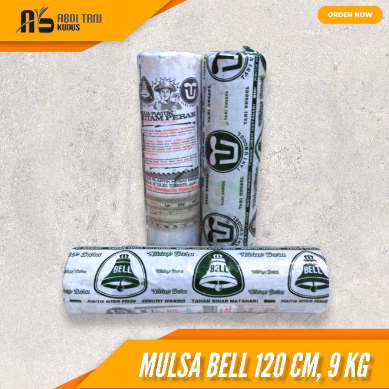 Jual MULSA BELL 1 ROL 9 KG LEBAR 120 CM PLASTIK HITAM PERAK ROLL ...