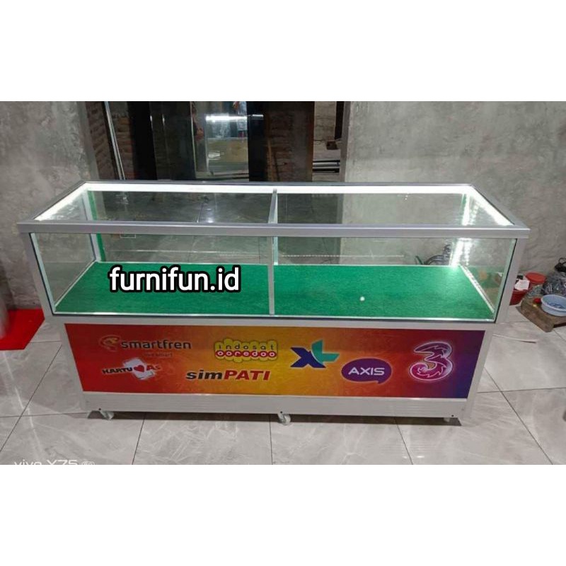 Jual Etalase Counter 1 plong / Etalase Konter / Etalase Kaca | Shopee ...