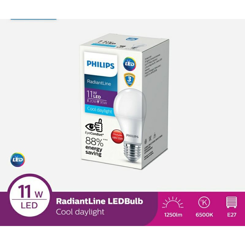 Jual Lampu Philips LED 11w Radiantline 11 Watt | Shopee Indonesia