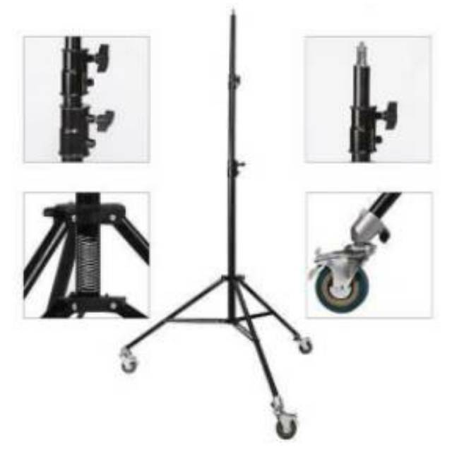 Jual Universal roda light stand - 3 pcs wheel for light stand | Shopee ...