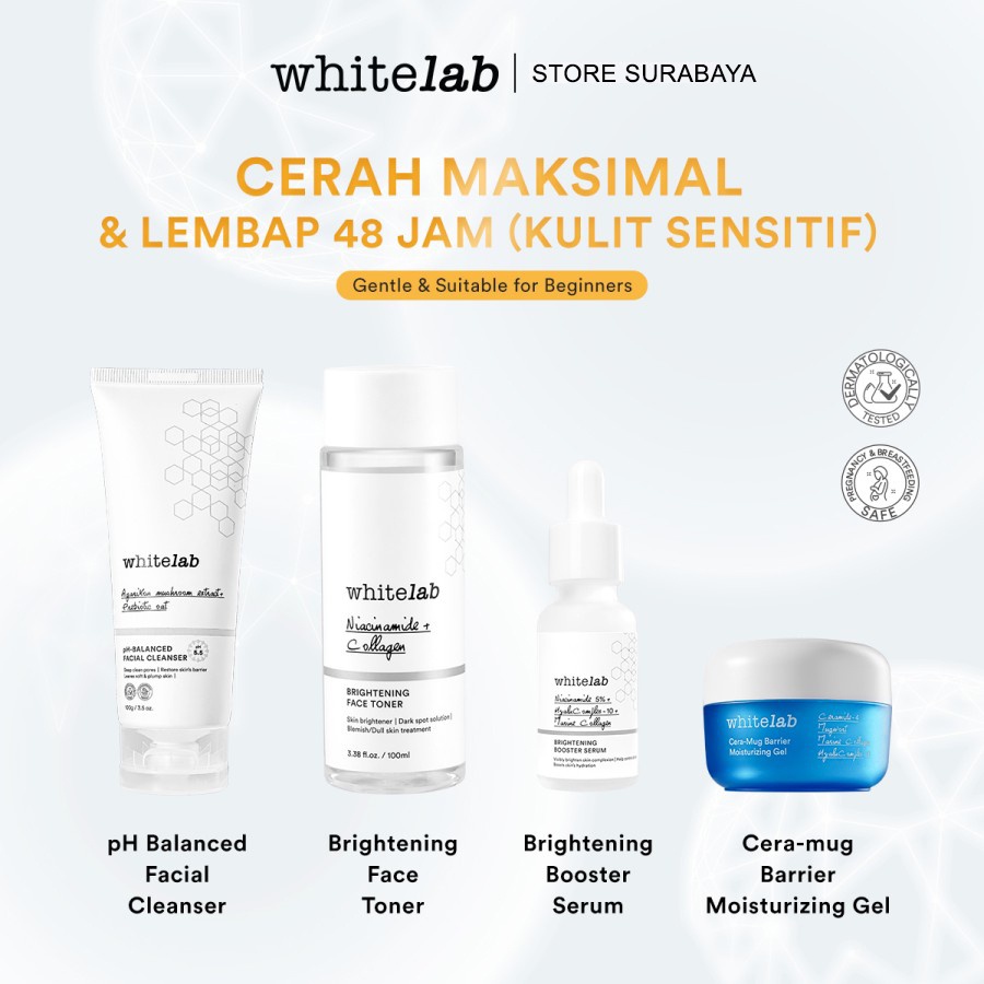 Jual Whitelab Paket Brightening Wajah (Kulit Sensitif) - Pencerah Kulit ...