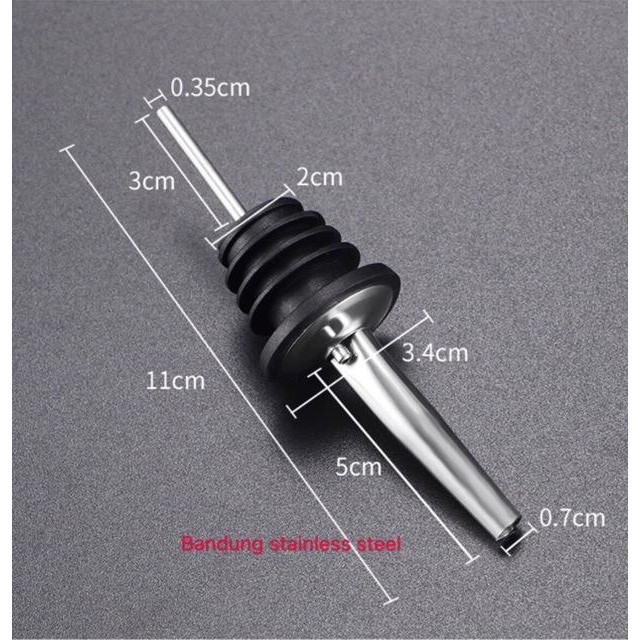 Jual Liquor Spirit bottle Pourer Penutup botol stainless steel flow ...