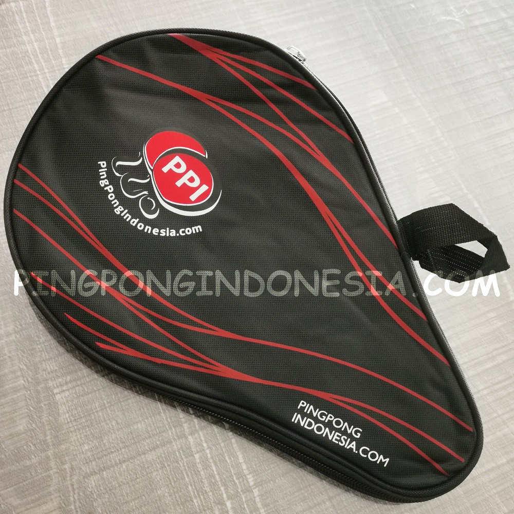 Jual PPI Red Stripe Cover-Tas Oval Bet Pingpong Sarung Bat Case Tenis ...