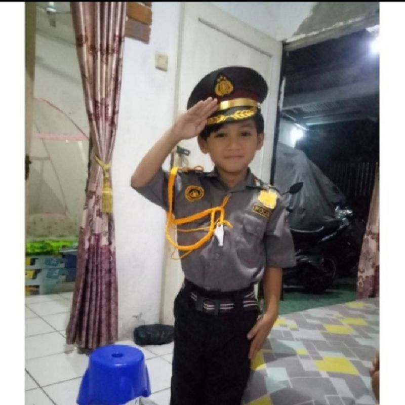 Jual Seragam Setelan Fashion baju polisi dinas/polwan dinas anak ...