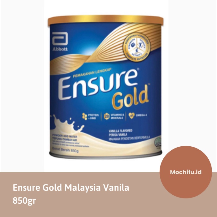 Jual ABBOTT ENSURE GOLD MALAYSIA VANILA VANILLA SUSU LANSIA ORANG TUA IMPOR - Gandum | Shopee ...