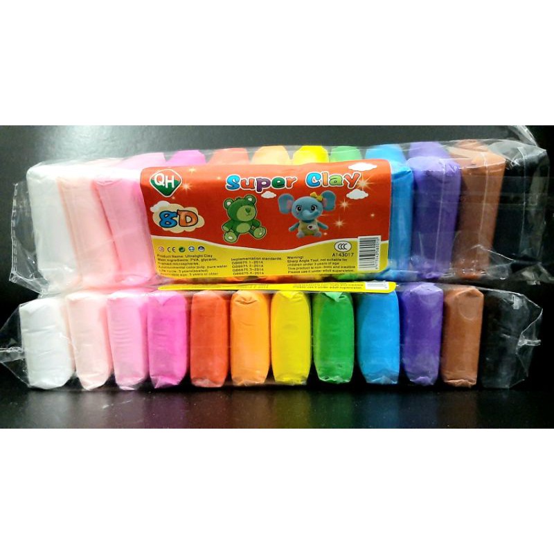 Jual mainan clay polimer clay polymer SNI polymer soft light clay ecer ...