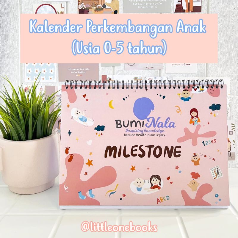 Jual Milestone Calendar / kalender milestones perkembangan anak usia 0 ...