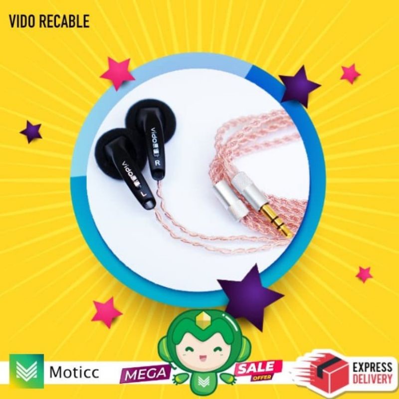 Jual Earbud Vido Recable Recab Non Mic Kere Hore Legend | Shopee Indonesia