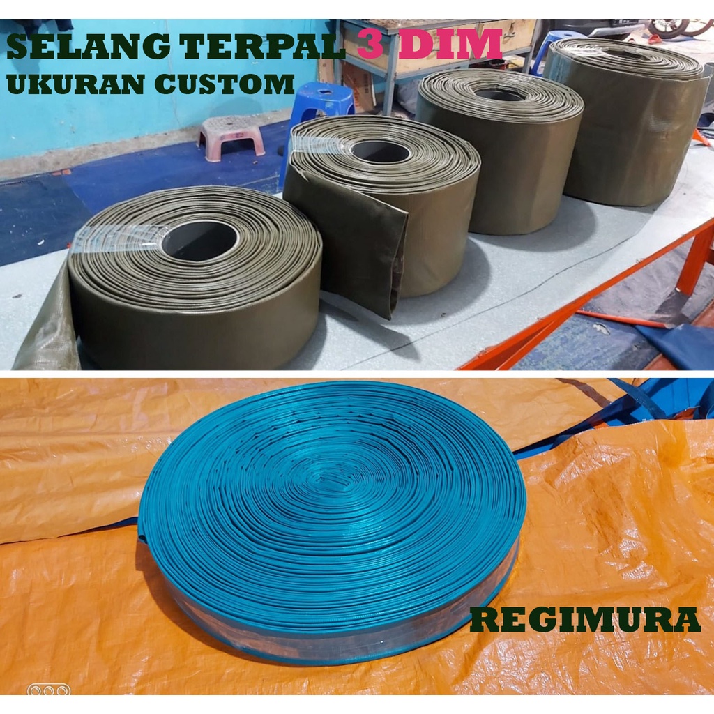 Jual Selang Terpal PVC Uk 3dim/inch Semi Karet Panjang Custom | Shopee Indonesia