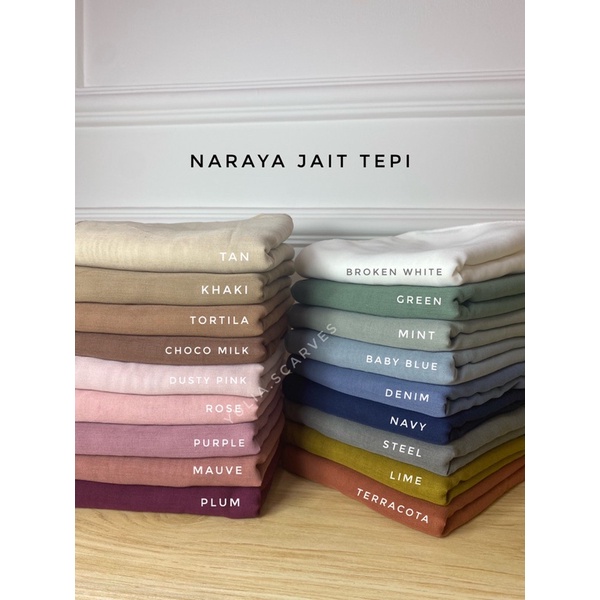 Jual naraya jait tepi cotton paris logo N gantung seperti ria miranda ...