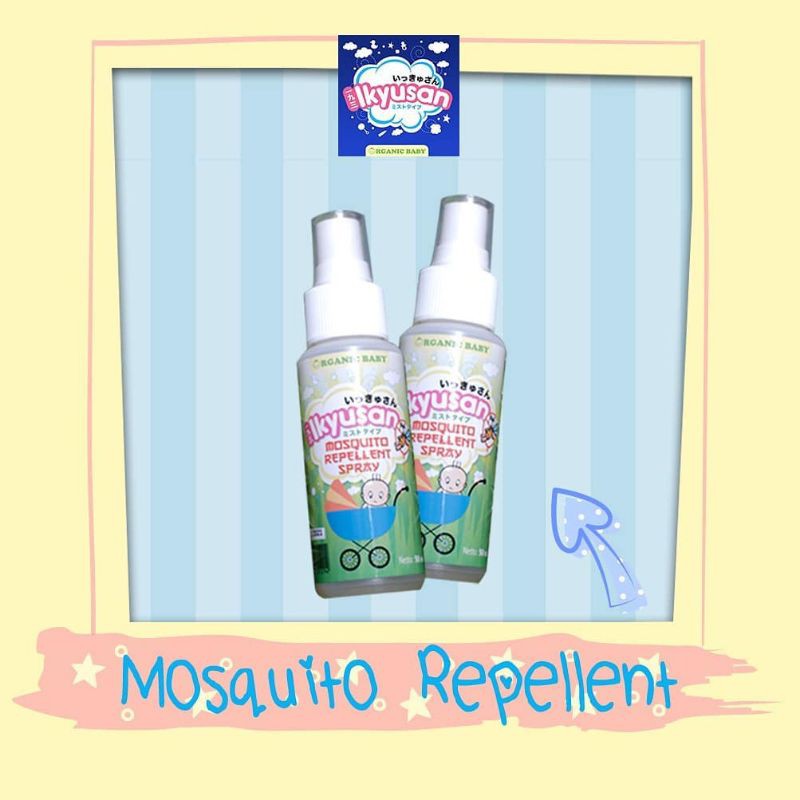 Jual Ikyusan Organic Baby Mosquito Repellent Spray 50ml | Shopee Indonesia