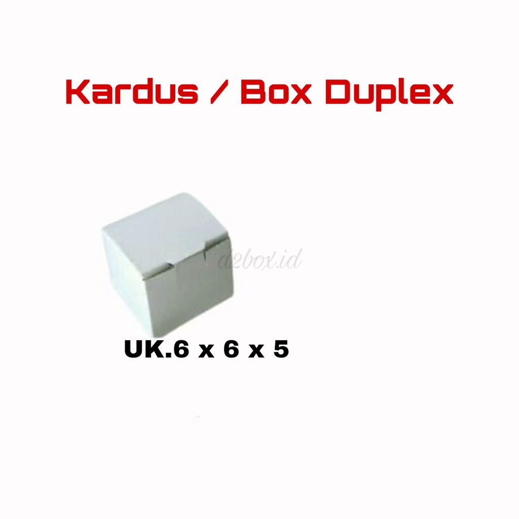 Jual [MIN. ORDER 25 PCS] Kardus Duplex / Box Kemasan Ukuran 6 x 6 x 5 ...