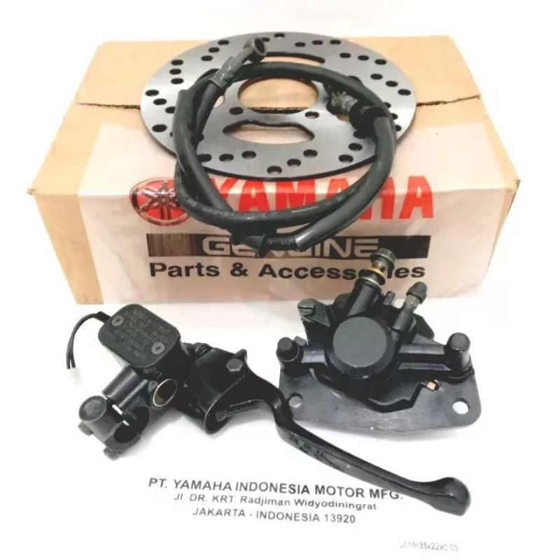 Jual 4item 5TL hitam kaliper depan+selang+piringan+master rem set yamaha Mio sporty,Mio soul.mio ...