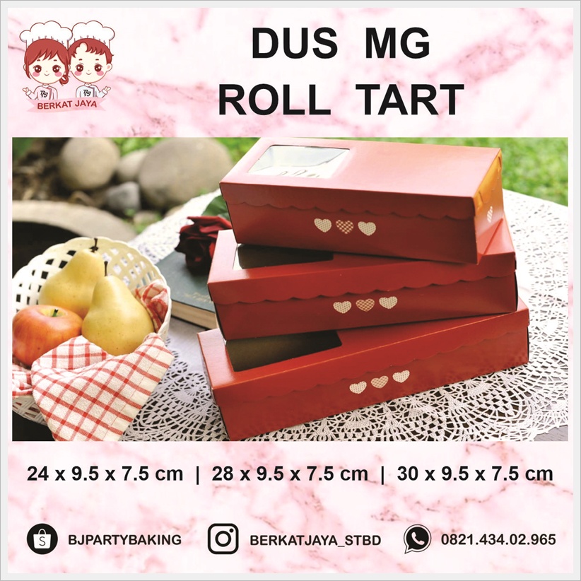 Jual Dus Roll Tart/ Dus Cake/ Dus Roll Tart Bolu Gulung / Box Cake/Dus ...