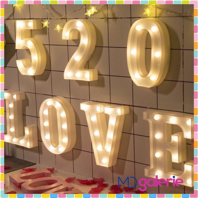 Jual MD GALERIE 🫶 LAMPU TIDUR HIASAN DEKORASI DECORATION BENTUK HURUF ...
