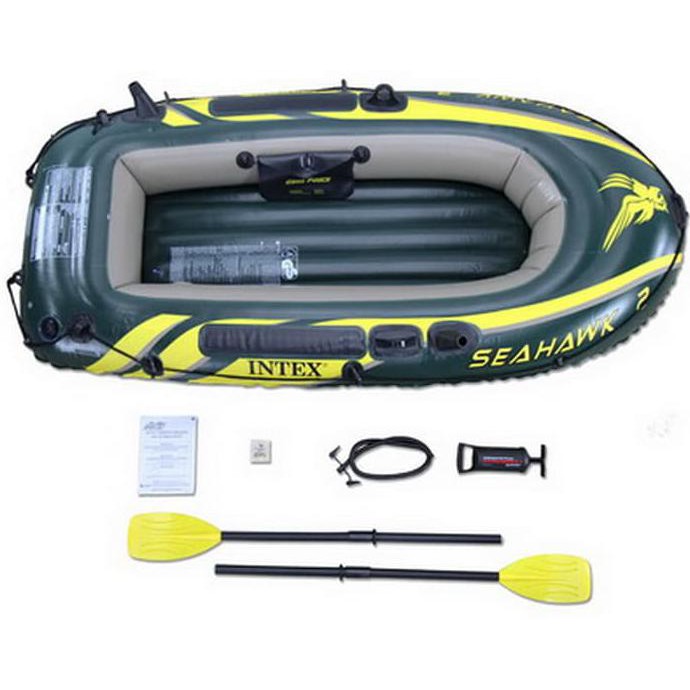 Jual Perahu Karet Seahawk 2 Inflatable Boat Set - Intex #68347 | Shopee ...